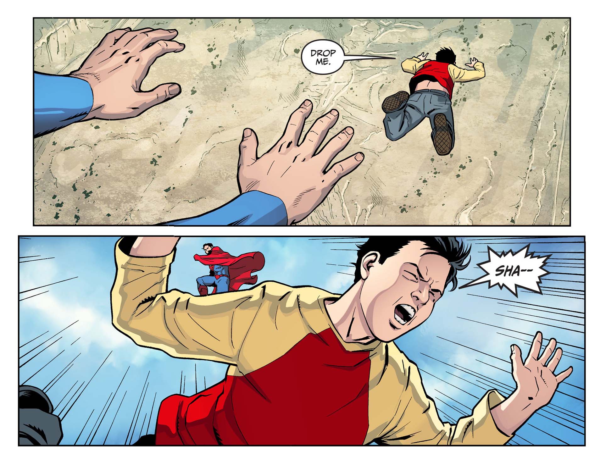 Billy Batson Transforms Into Shazam (Injustice Gods Among Us ...