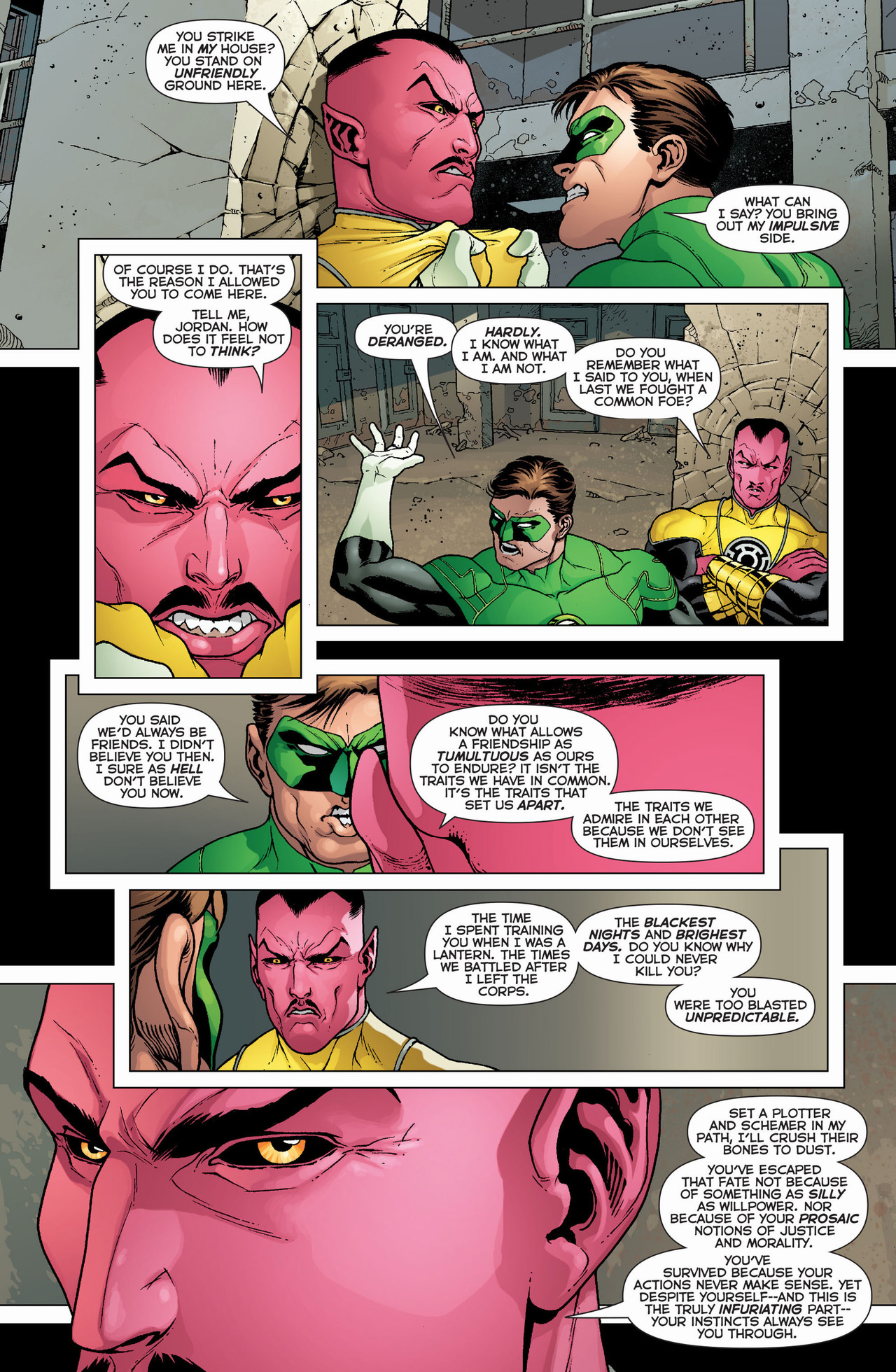 Sinestro Reminds Hal Jordan What He’s Good At – Comicnewbies
