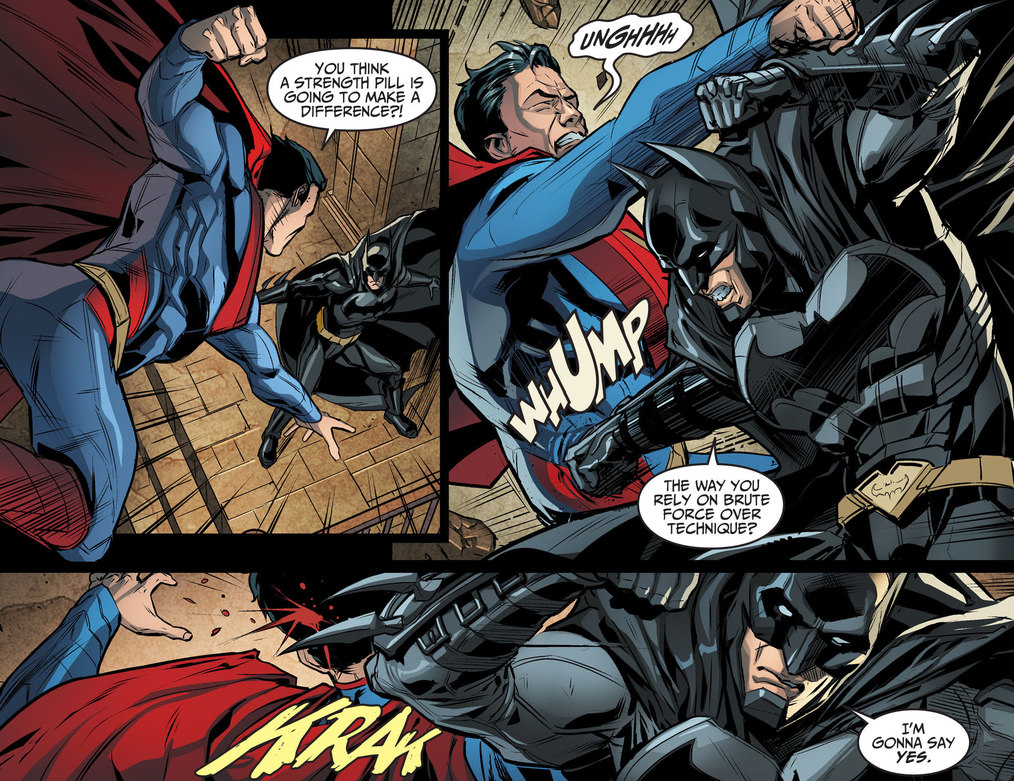 Batman Shows Superman Why Technique Matters – Comicnewbies
