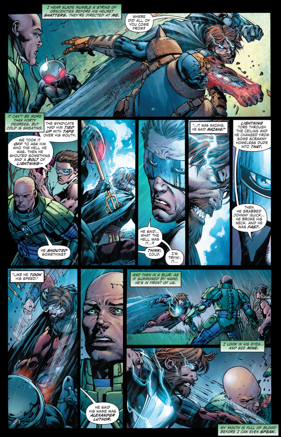 Mazahs VS Deathstroke, Black Manta And Lex Luthor – Comicnewbies