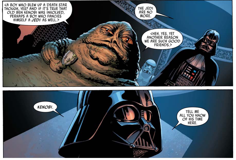 Jabba The Hutt Describes Obi-Wan To Darth Vader – Comicnewbies