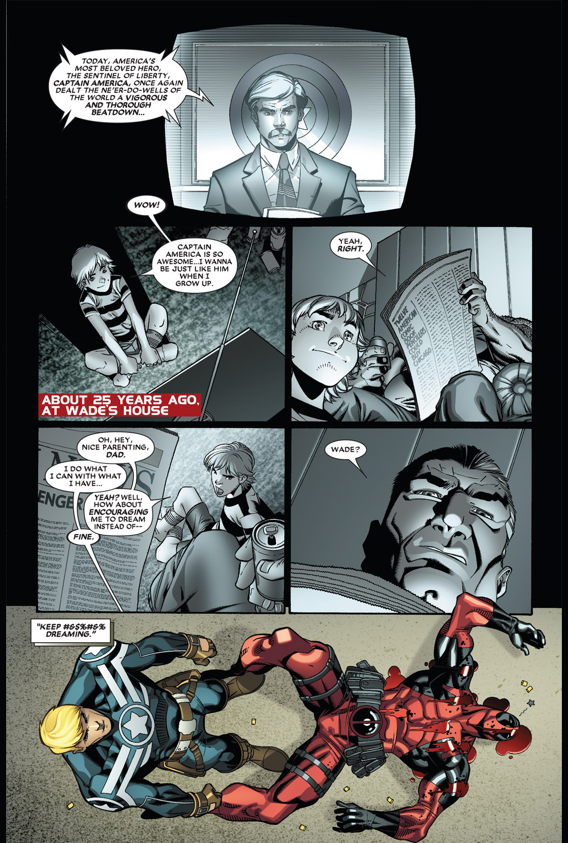 Captain America Punches Deadpool – Comicnewbies