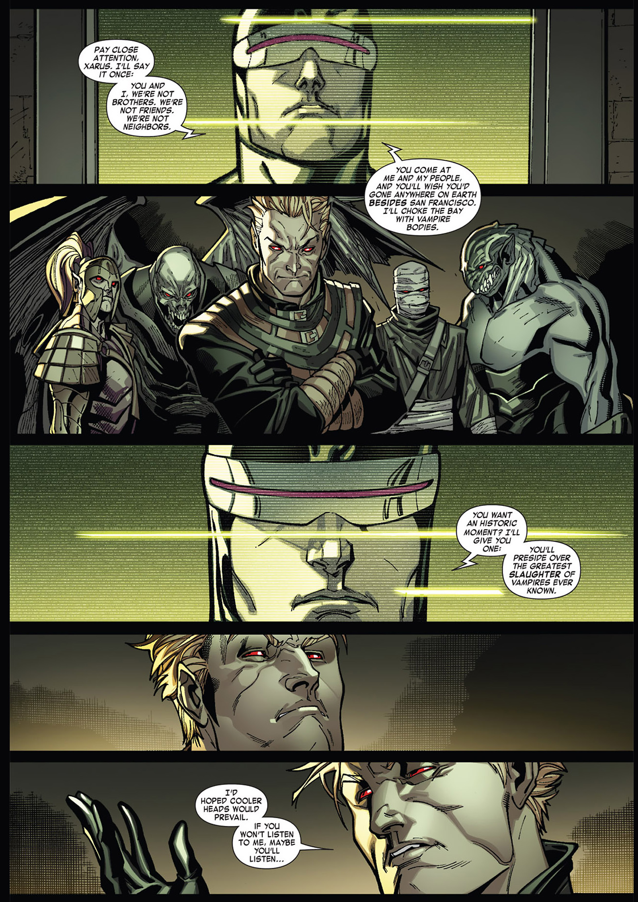 Cyclops Parleys With Xarus – Comicnewbies