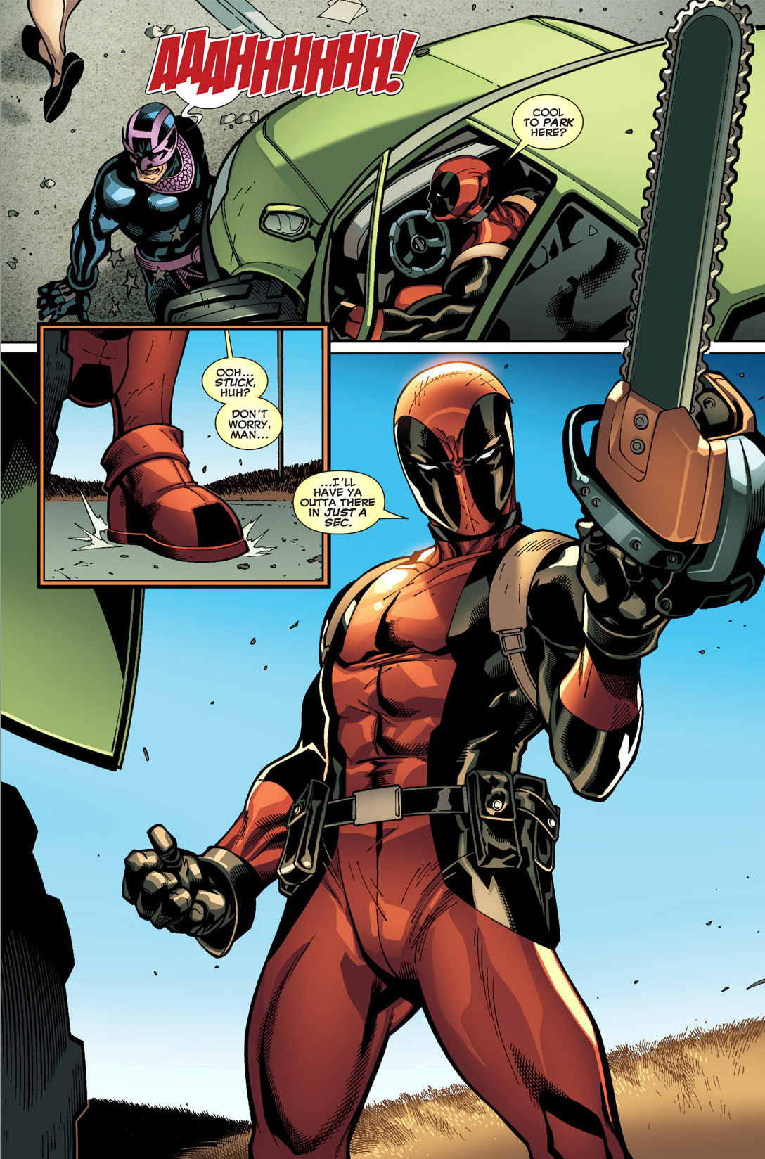 Dark Avengers Hawkeye Bribes Deadpool – Comicnewbies