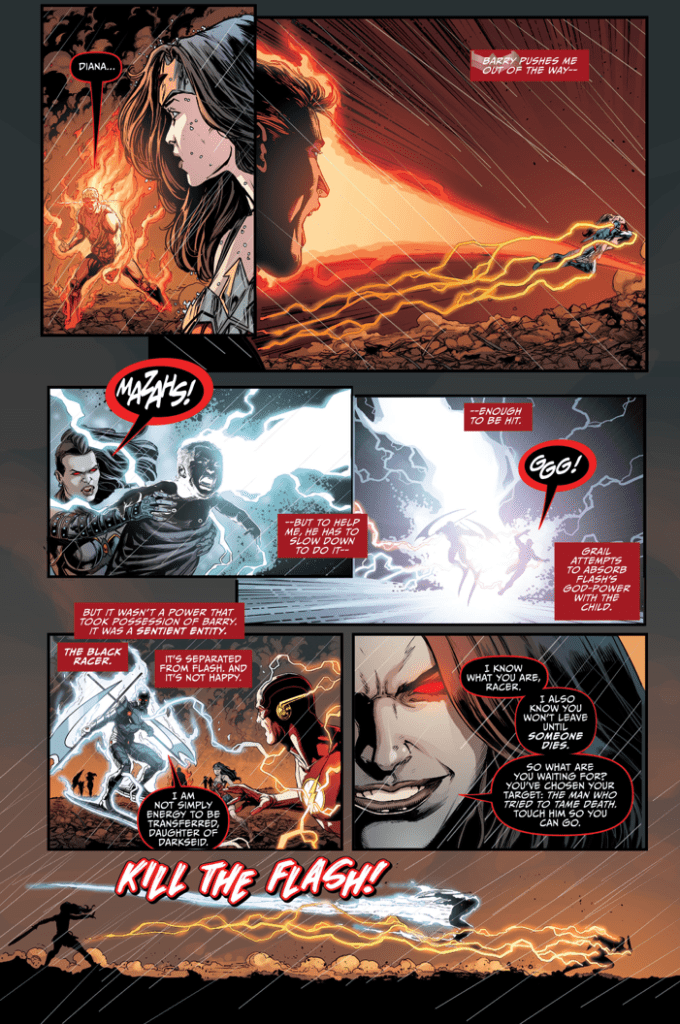 Grail Separates The Black Racer From The Flash – Comicnewbies