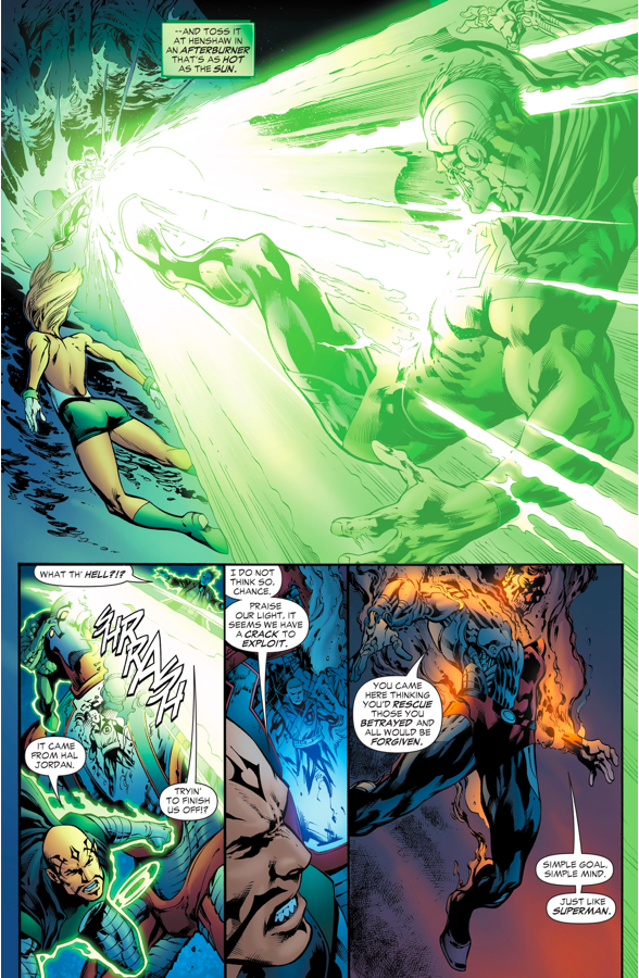 Green Lantern Hal Jordan And Arisia VS Cyborg-Superman – Comicnewbies