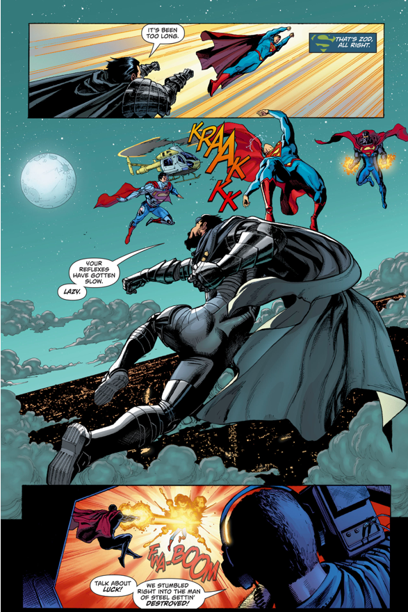 Superman VS General Zod, Cyborg-Superman And The Eradicator – Comicnewbies