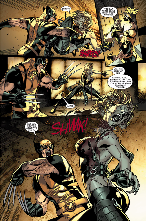 Wolverine, Angel And Pixie VS Vampires – Comicnewbies