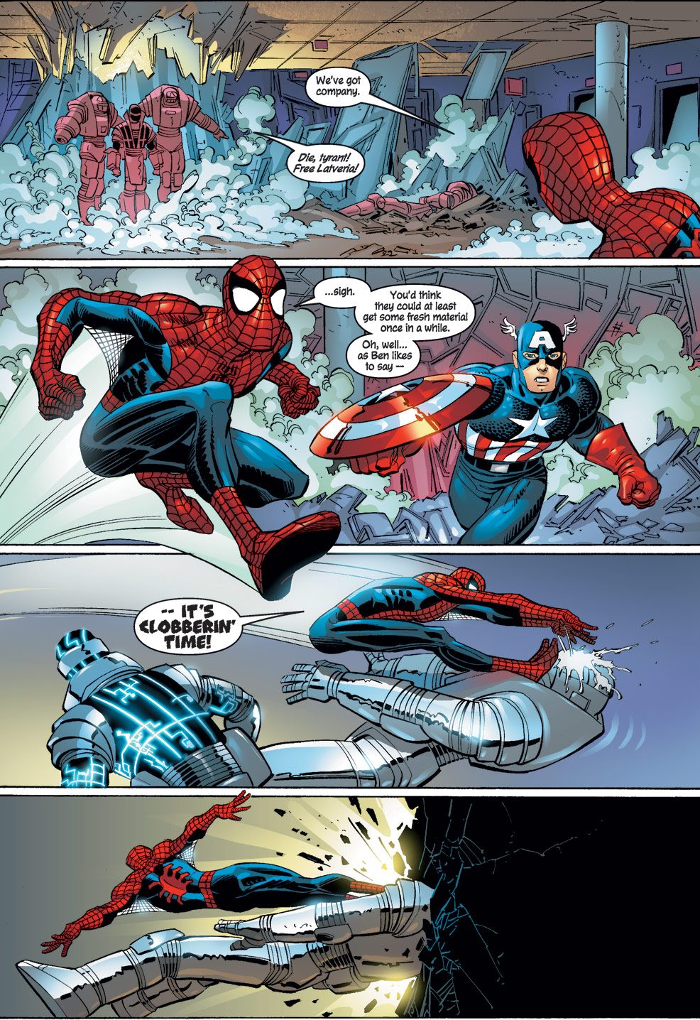 Spider-Man And Captain America Saves Doctor Doom – Comicnewbies