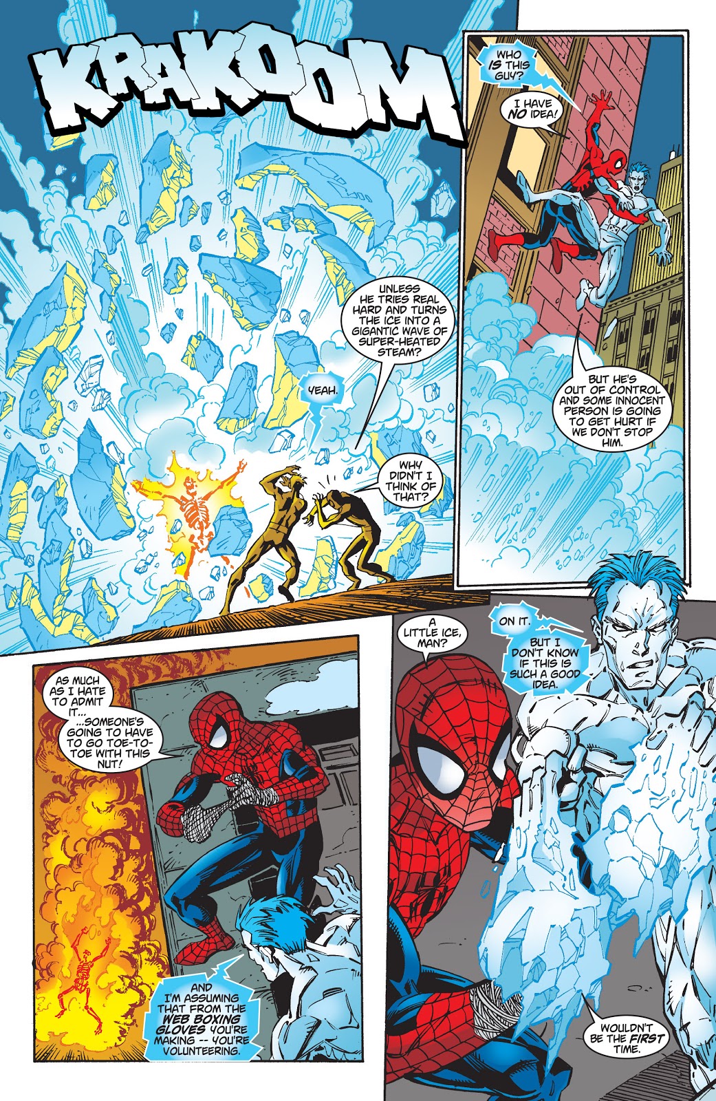 Spider-Man And Iceman VS Shadrac – Comicnewbies