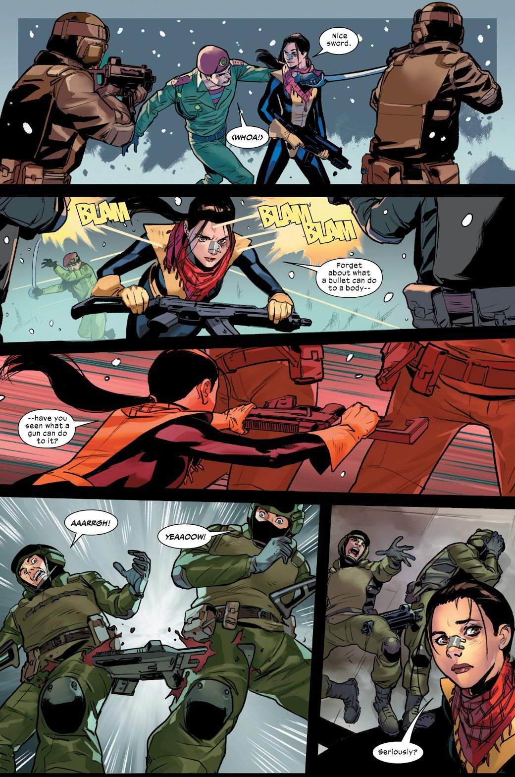 Kitty Pryde VS Russians (Marauders Vol. 1 #1) – Comicnewbies