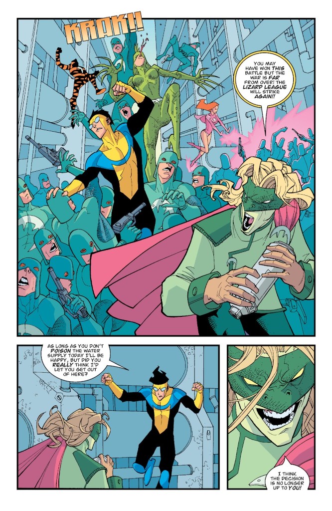 Invincible And Atom Eve VS The Lizard League – Comicnewbies