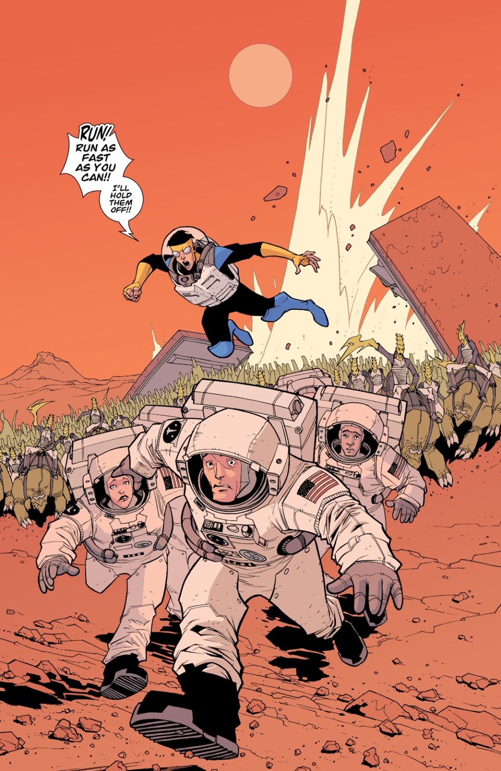 Invincible VS Martians – Comicnewbies