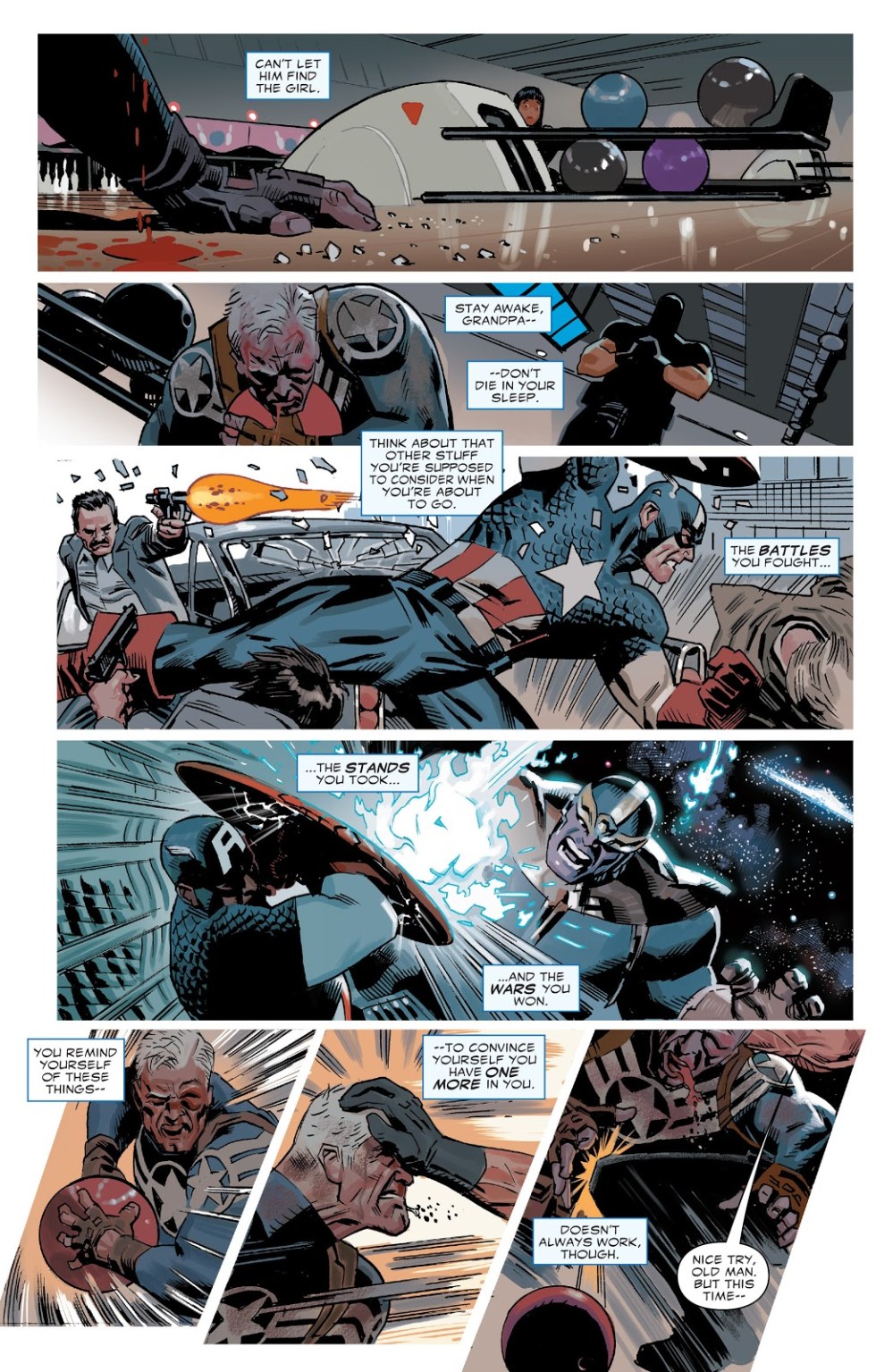 Old Steve Rogers VS Crossbones – Comicnewbies