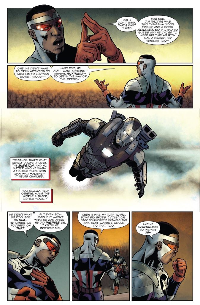 Sam Wilson’s Eulogy For James Rhodes – Comicnewbies