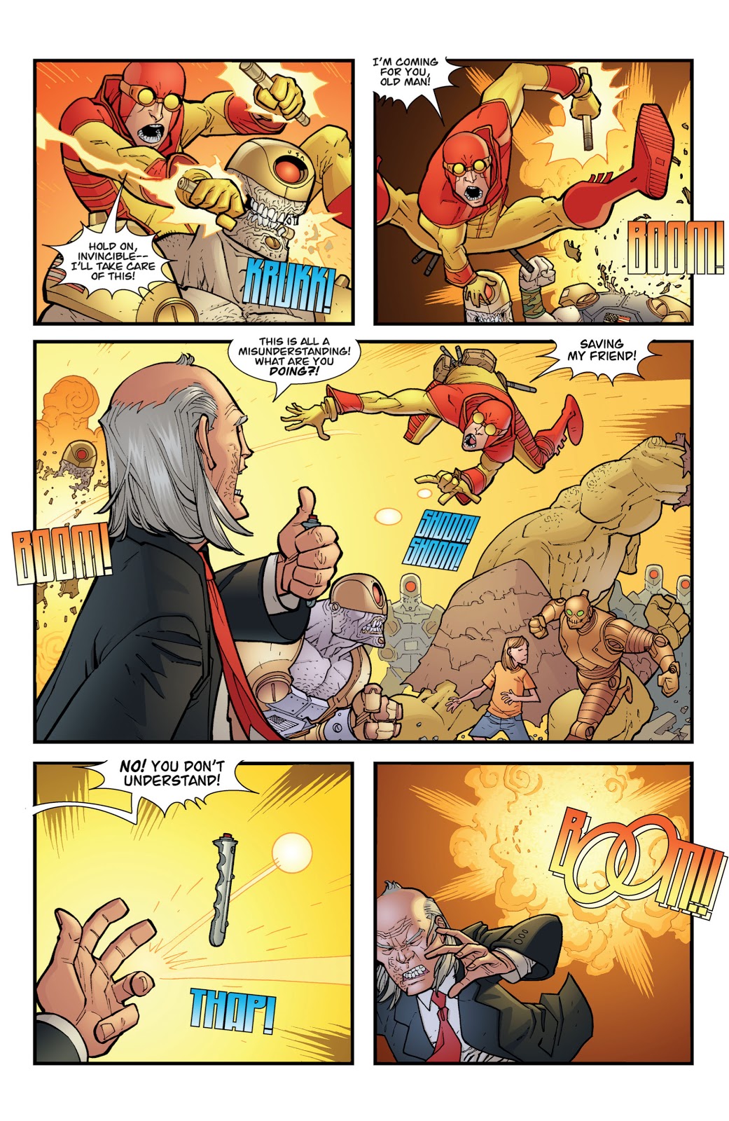Invincible And Guardians Of The Globe VS Cecil Stedman – Comicnewbies