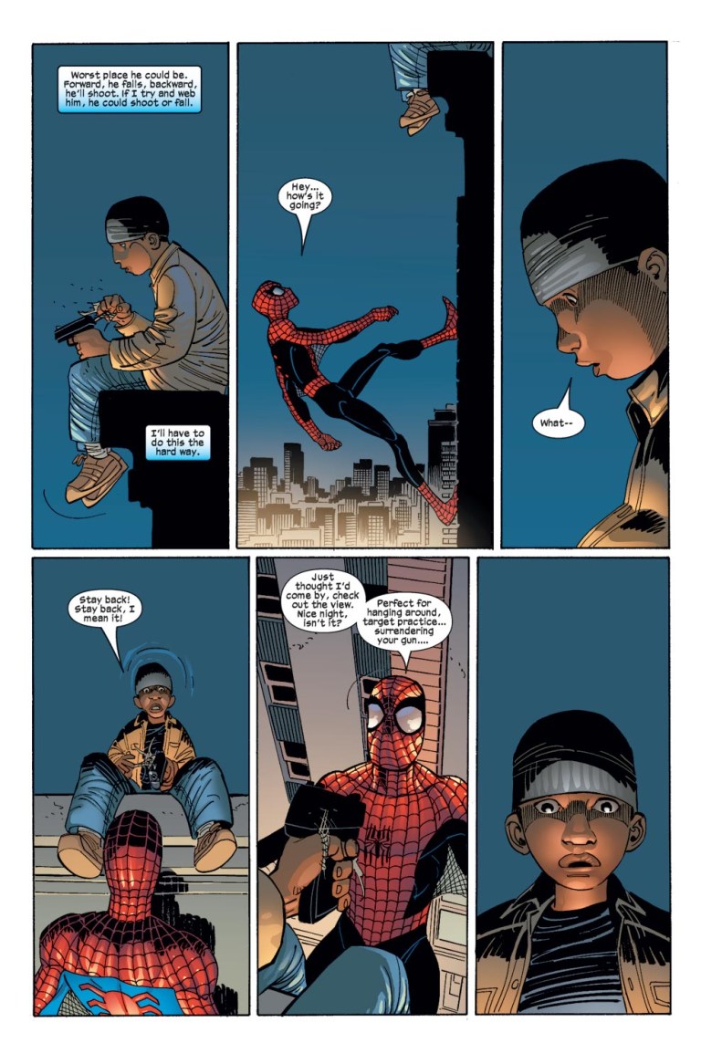 Spider-man Talks To A 12 Year Old With A Gun – Comicnewbies