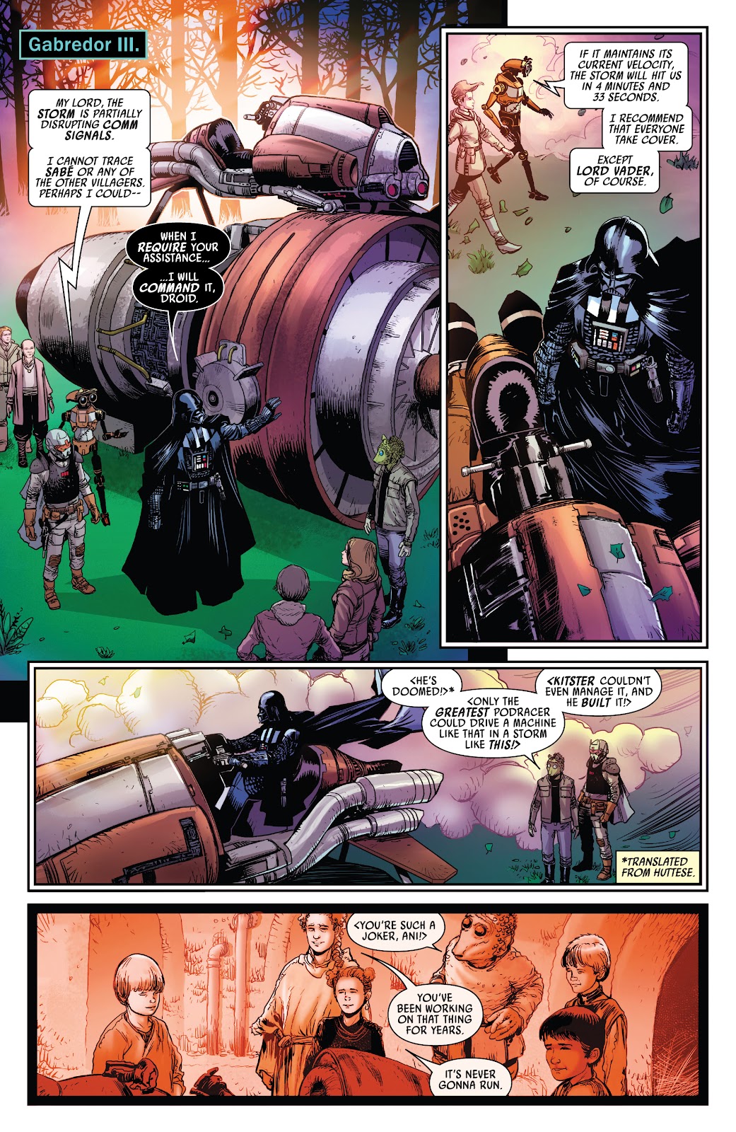 Darth Vader Piloting A Pod Racer – Comicnewbies