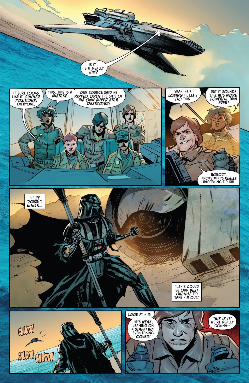 Darth Vader Using An Electrostaff – Comicnewbies
